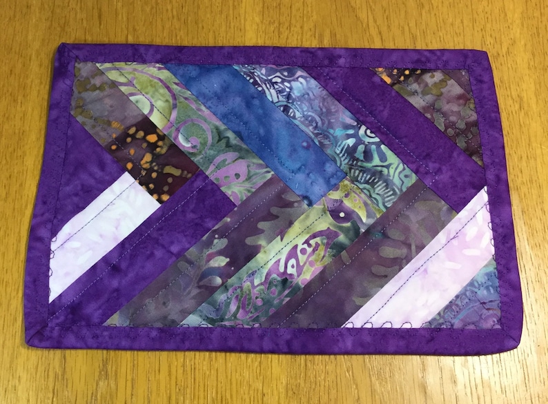 Batik Mug Rug Snack Mat | Etsy