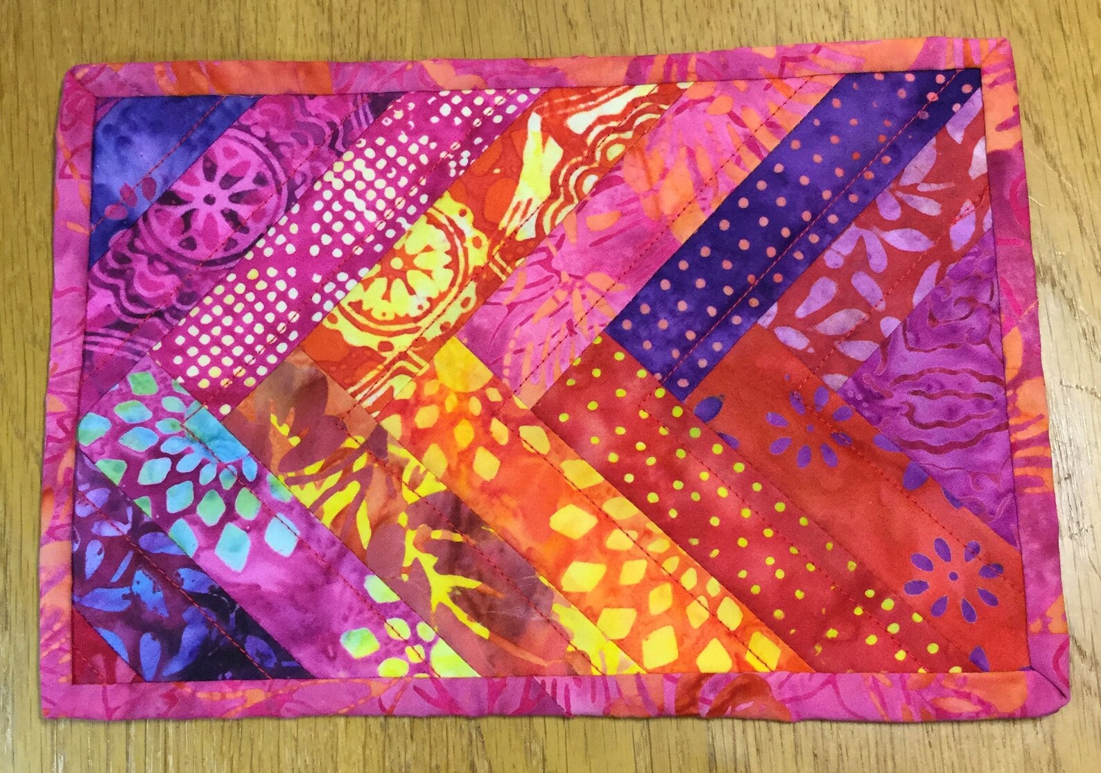 Batik mug rug snack mat | Etsy