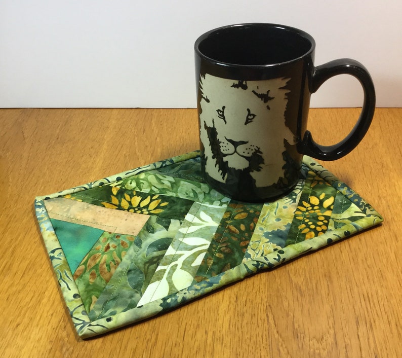 Batik Mug Rug Snack Mat - Etsy