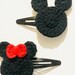 Mickey and Minnie Mouse Hair Clips, Disney Hair Clips, Disney Snap ...