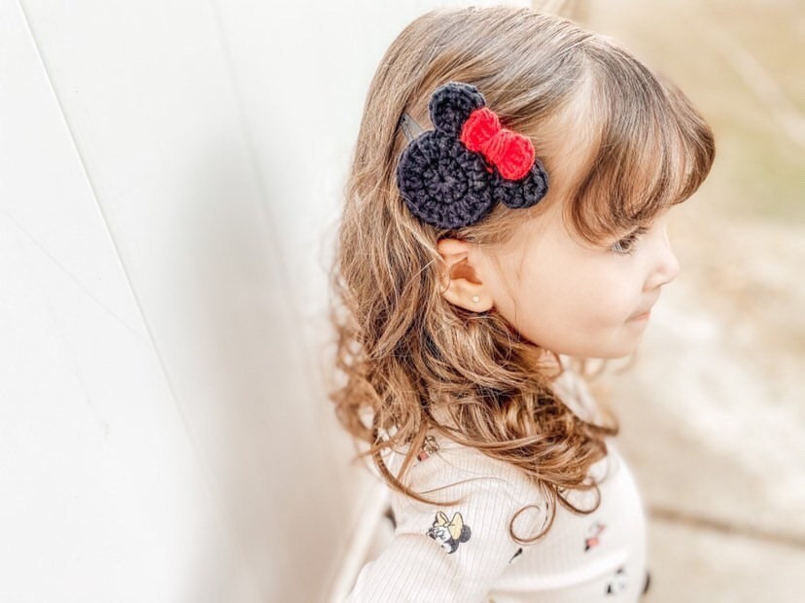 Mickey and Minnie Mouse Hair Clips Disney Hair Clips Disney - Etsy