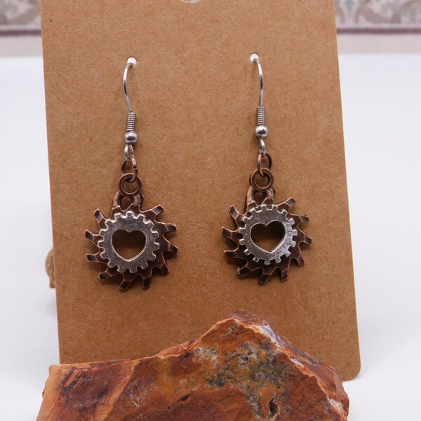 Gear Earrings - Etsy