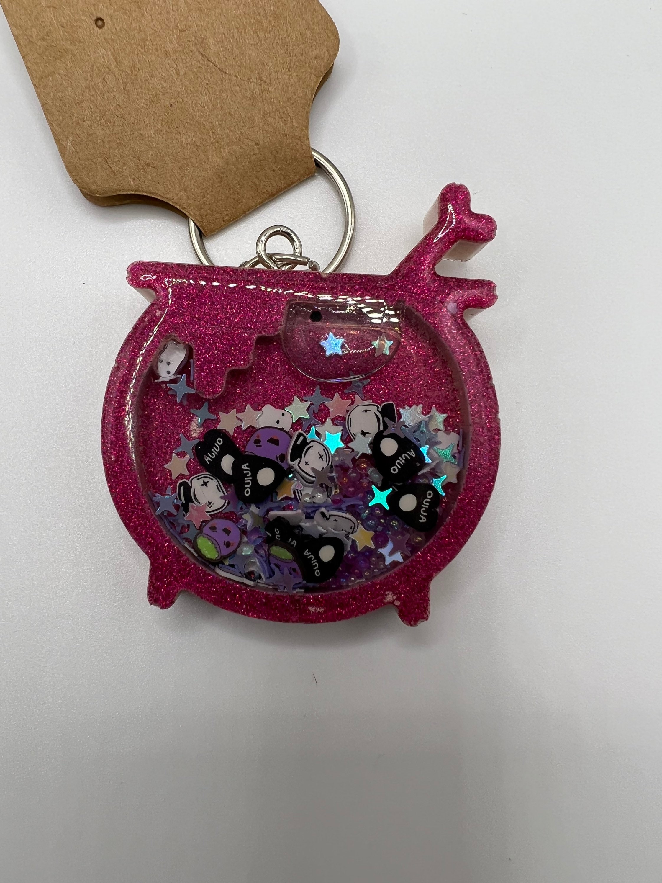 Glitter Cauldron Shaker Key Chain - Etsy