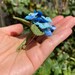 Blue Ombre Hydrangea Flower Crochet Brooch/micro Crochet - Etsy
