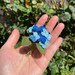 Blue Ombre Hydrangea Flower Crochet Brooch/micro Crochet - Etsy
