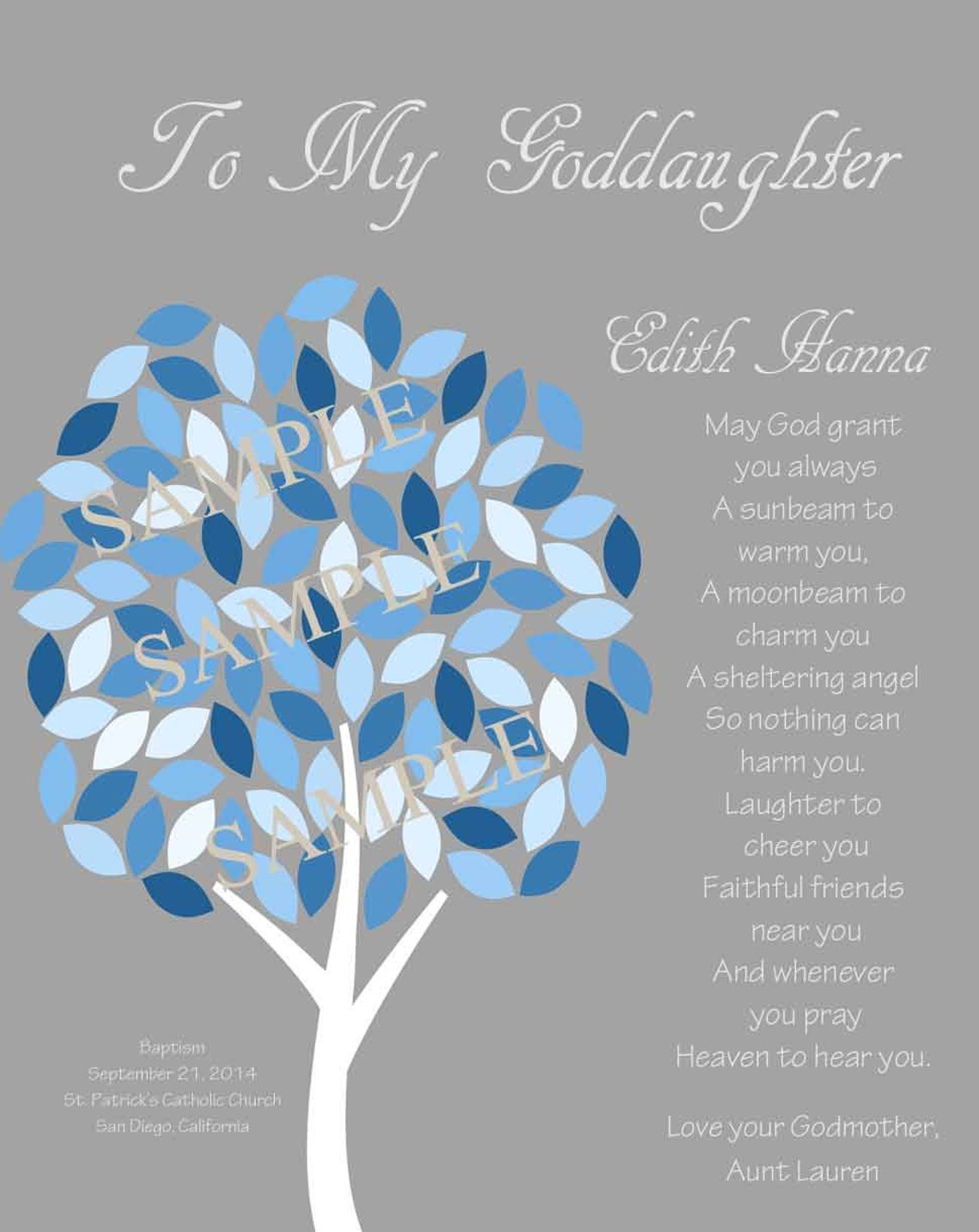 GODDAUGHTER Gift Gift for Goddaughter Personalized Gift - Etsy
