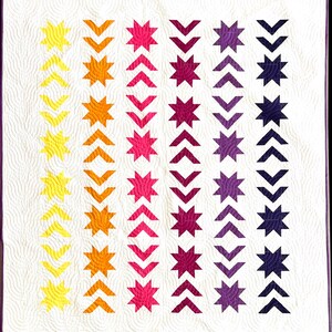 Sunset Star Quilt Pattern (PDF Download) - Etsy