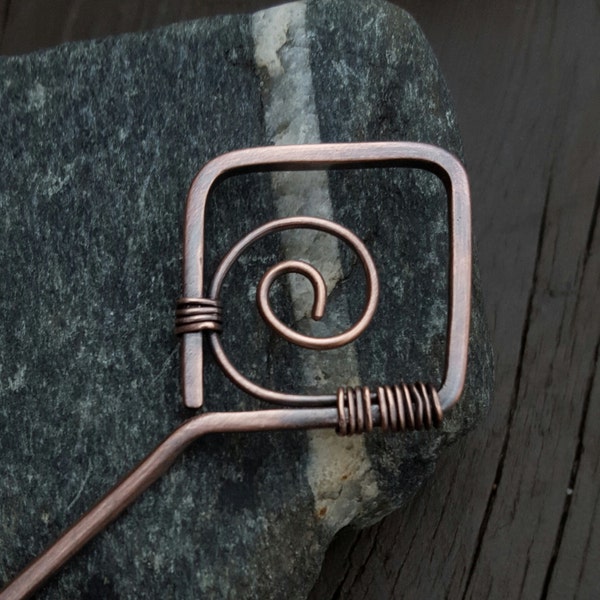 Copper Shawl Pin - Etsy