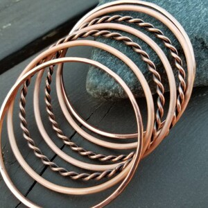 Stacking Bangles, Cooper Bracelet, Copper Bangle, Copper Bangles ...