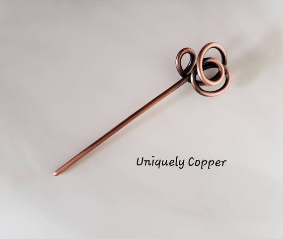 Copper Hair Pin Copper Hair Stick Hair Accessories Copper | Etsy