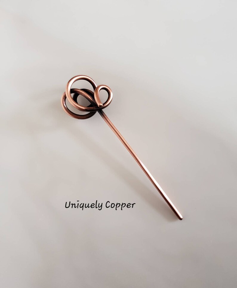 Copper Hair Pin Copper Hair Stick Hair Accessories Copper | Etsy
