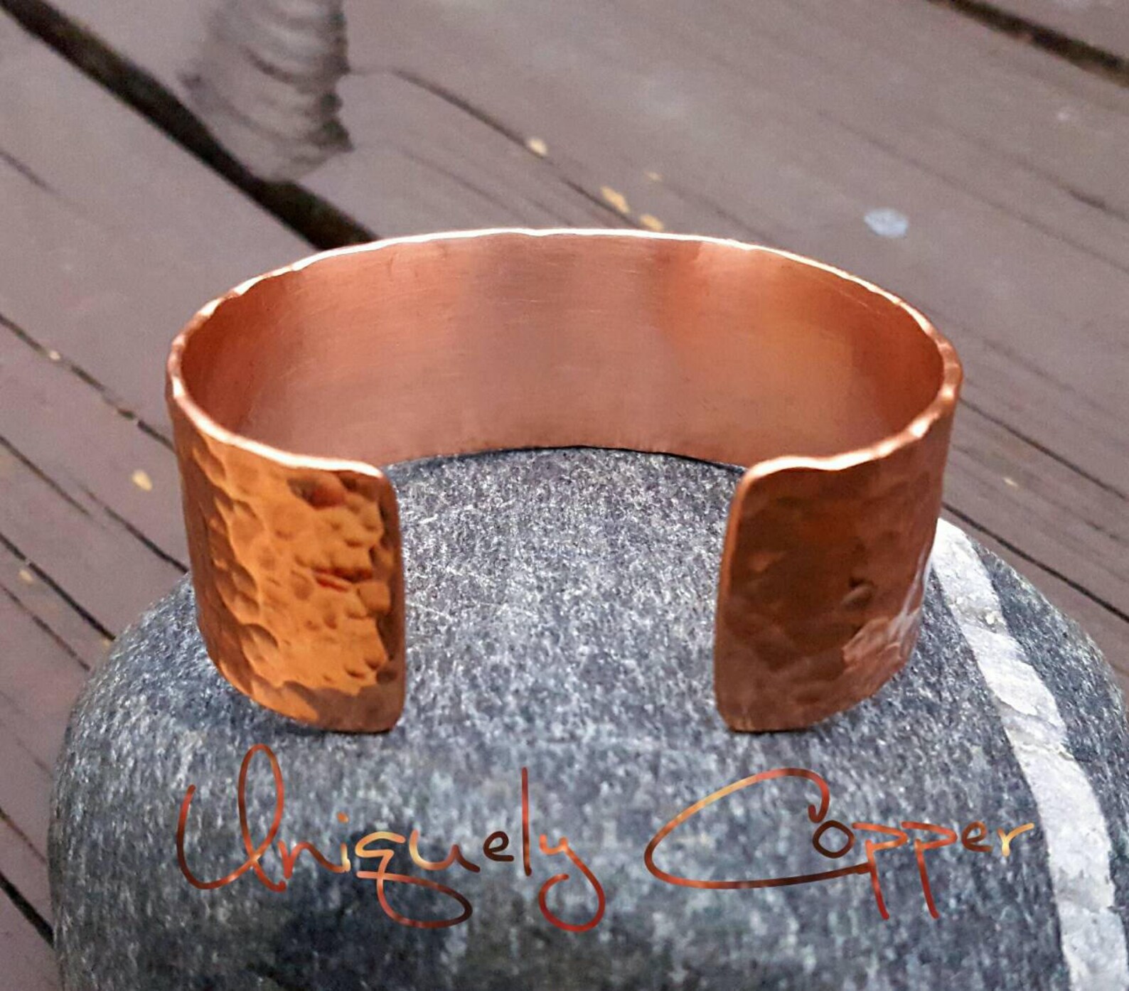 Hand Stamped Copper Cuff Bracelet: "live to Ride" Harley Gift - Etsy