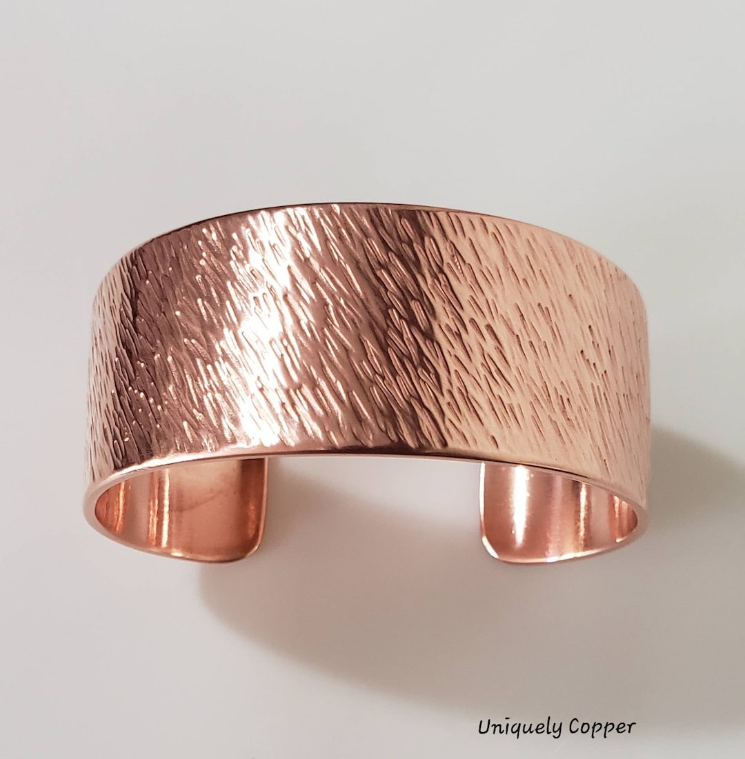 Hand Hammered Copper Cuff Bracelet, 7th Anniversary Gift - Etsy
