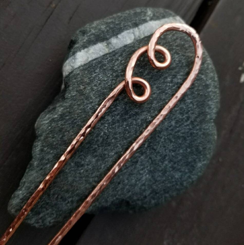 Hair Pin Hair Fork Hair Accessories Hair Stick Copper Hair | Etsy