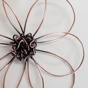 Copper Wire Flower, Copper Flower, Wire Flower, Copper Wallflower ...