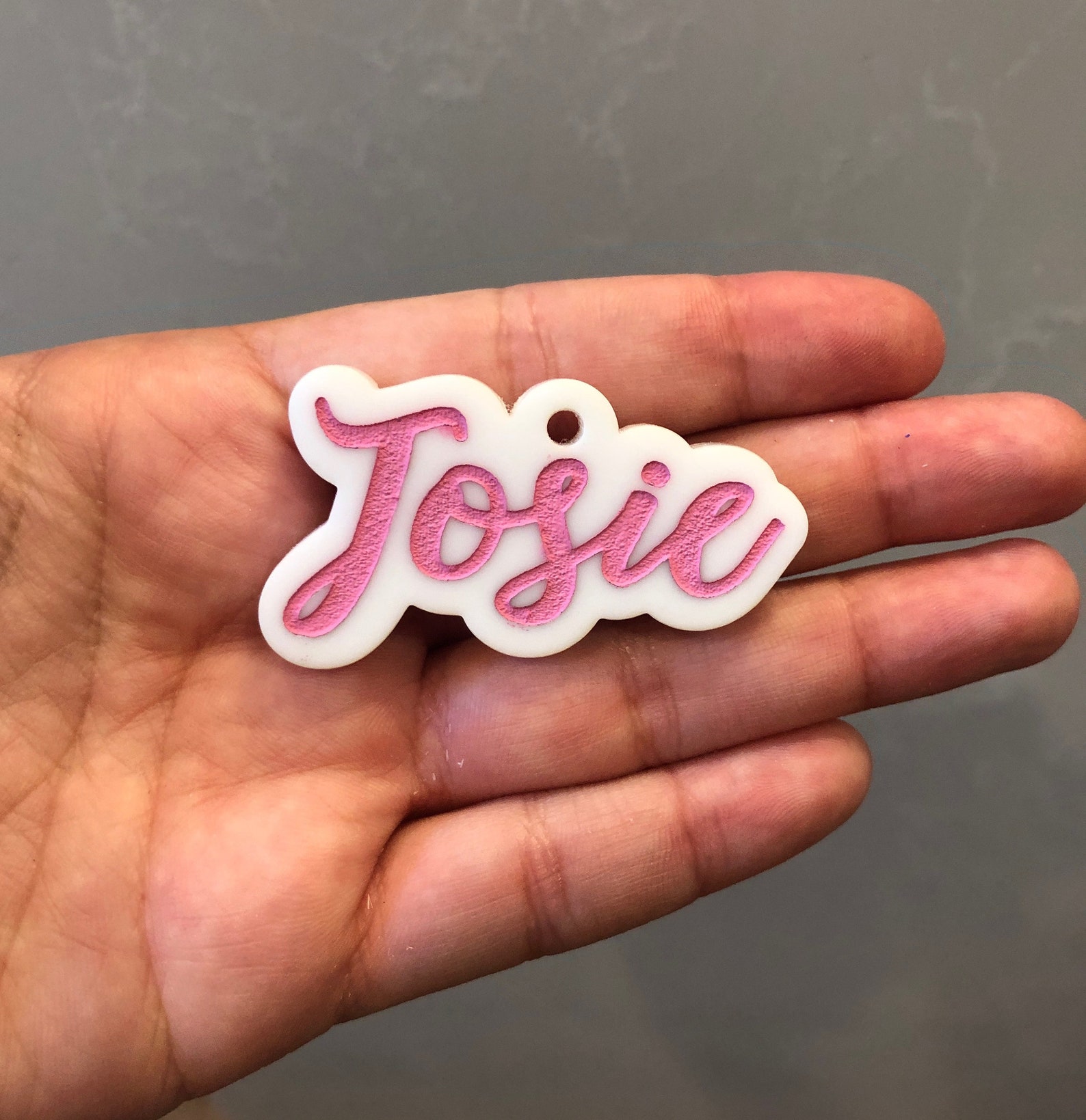 Custom Dog Tag // Acrylic Dog Tag // Personalized Pet Tag // - Etsy