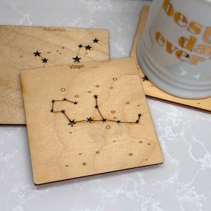 Constellation Coasters - Set of 4 // Astrology Signs // Astronomy ...