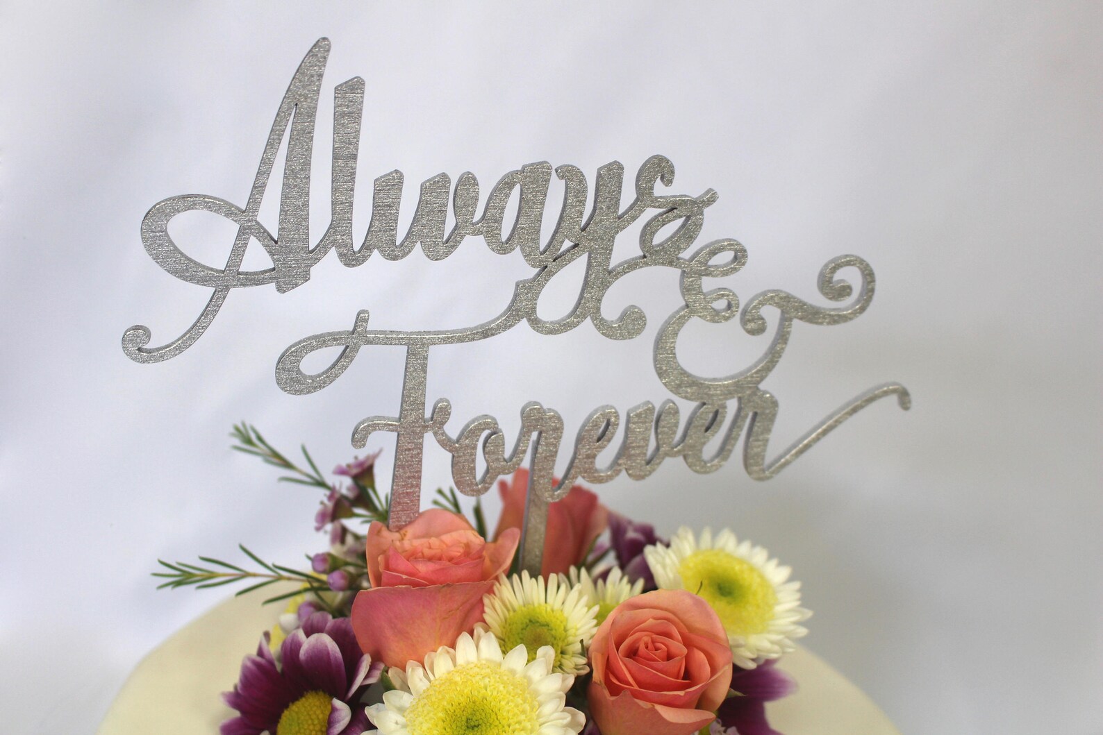 Always and Forever Cake Topper // Wedding Cake Topper // Custom Cake ...