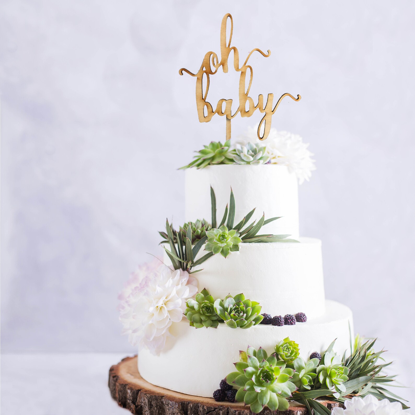 Oh Baby Cake Topper // Baby Shower Cake Topper // Laser Cut - Etsy