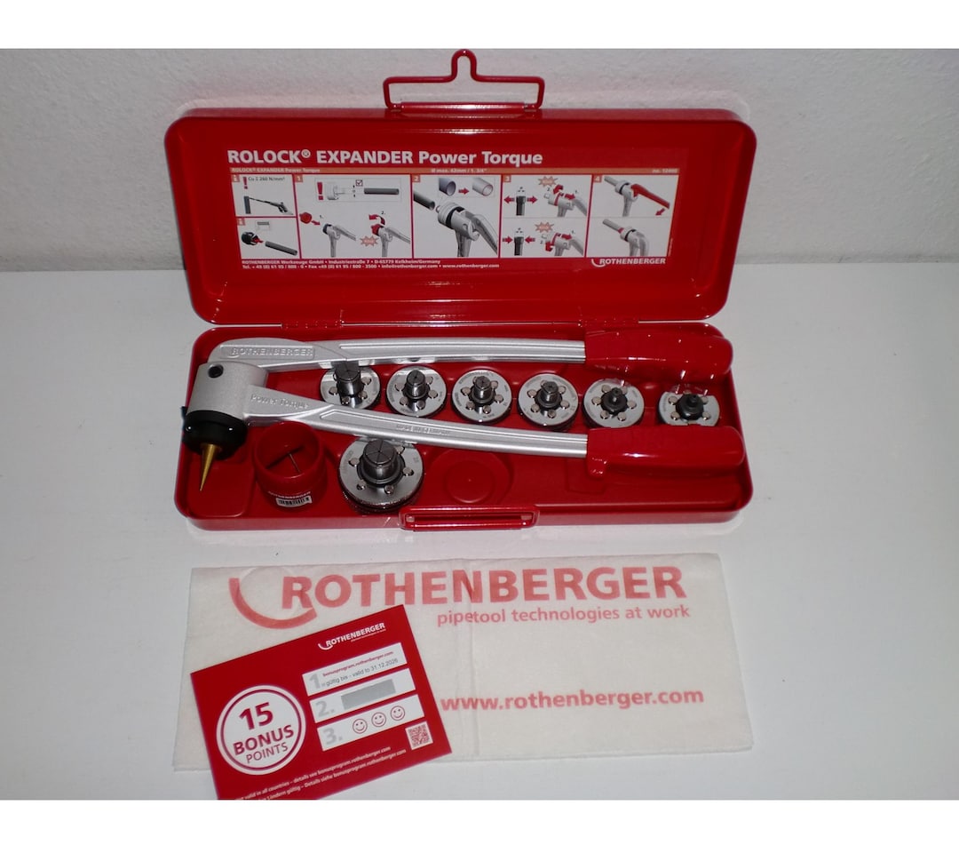 ROTHENBERGER 12537 Expanderzange ROLOCK Expander Power Torque Rohr ...