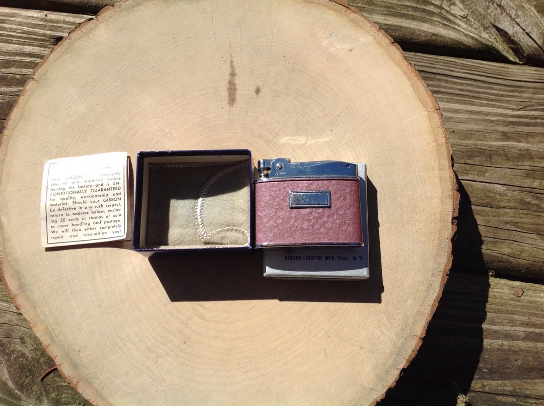 Vintage Gibson Lighter With Original Box and Carry Bag in a Beautiful ...
