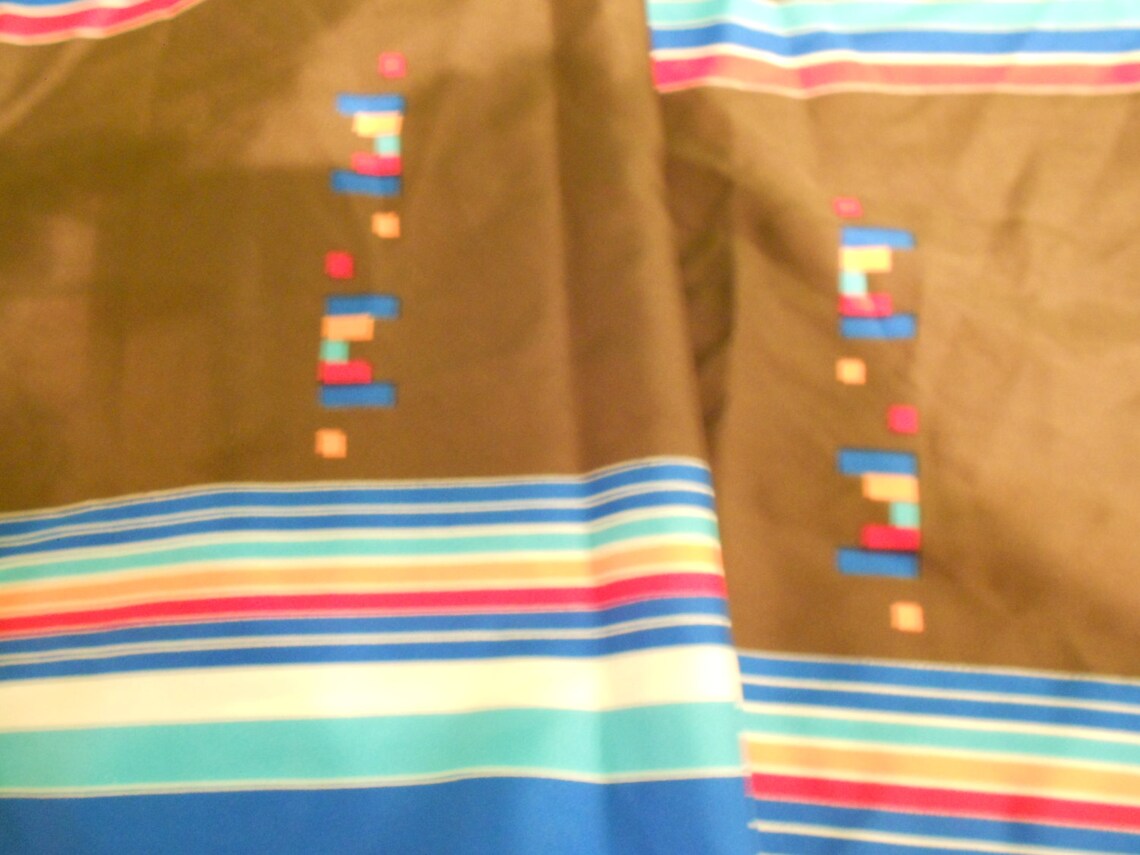 Geometric Design Vintage Scarf - Etsy