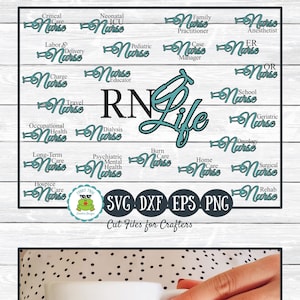 Nursing Titles Types of Nurses Design Bundle SVG Cut Files - Etsy