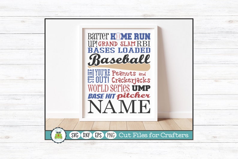 Baseball Subway Art, SVG Cut File for Crafters, PNG Printable Wall Art ...
