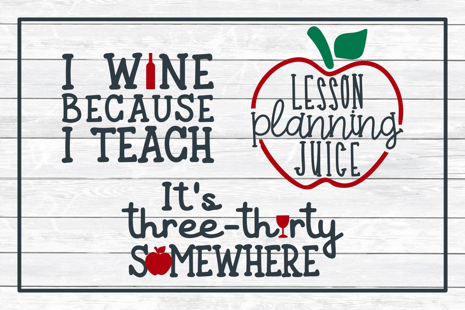 Teachers Drinking Wine Design Bundle, Teacher SVG Cut Files for ...