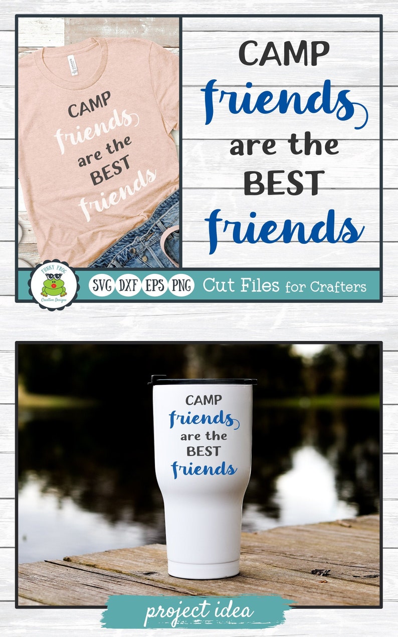 Camp Friends Are the Best Friends SVG Cut File for Crafters - Etsy