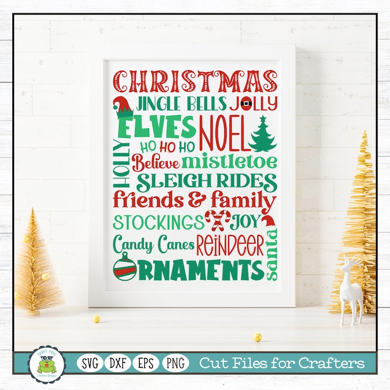 Christmas Subway Art - Etsy