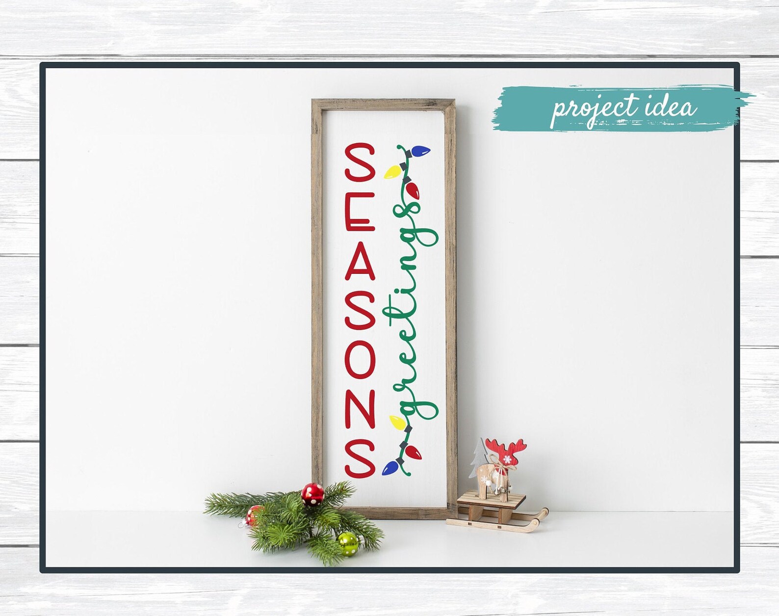 Holiday Vertical Sign Design Bundle, Christmas SVG Cut Files for ...