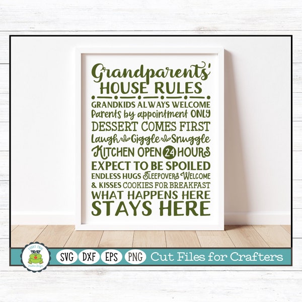 Grandparents House Rules - Etsy