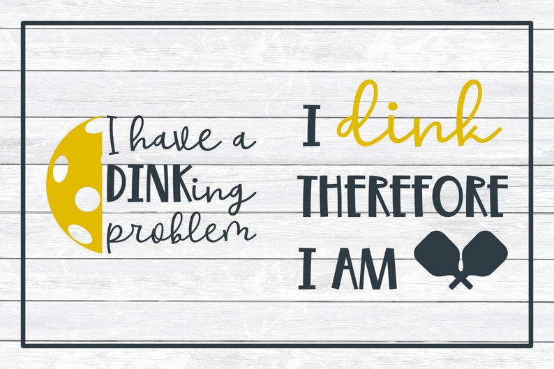 Pickleball Dinking Puns Bundle, SVG Cut Files for Crafters - Etsy