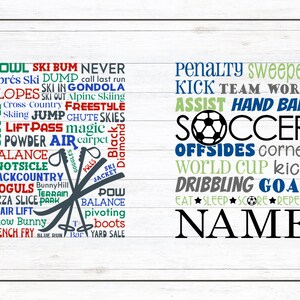 Sports Subway Art Design Bundle SVG Cut Files for Crafters, PNG ...