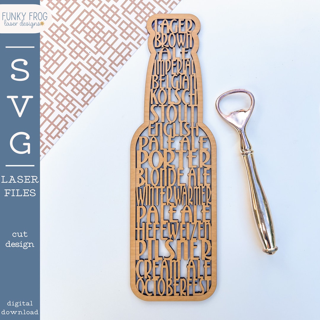 SVG Beer Word Art Laser Ready File | Vector File for Laser Crafting - Etsy