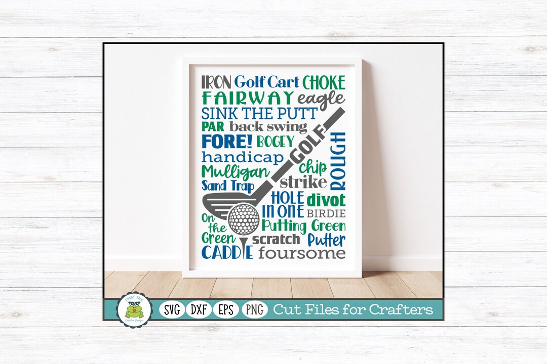 Golf Subway Art, SVG Cut File for Crafters, PNG Printable Wall Art - Etsy