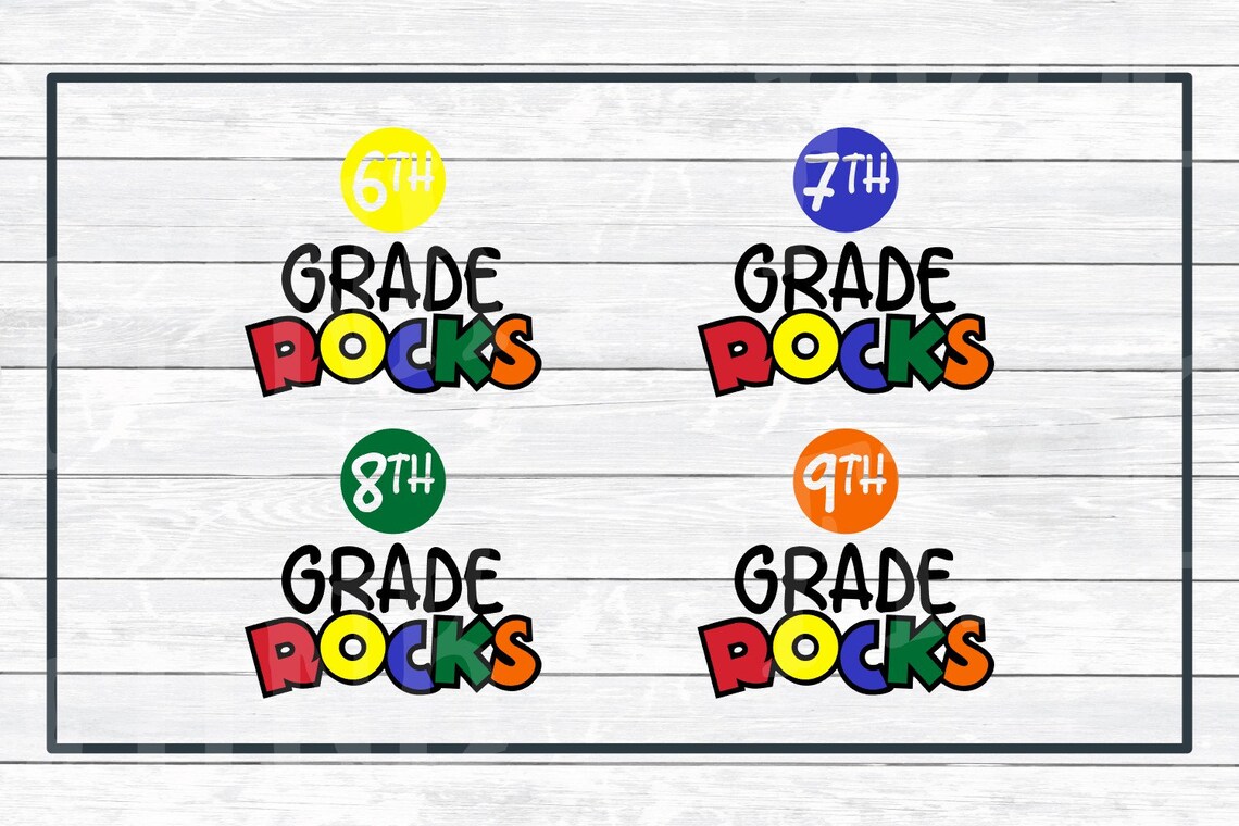 School Rocks Design Bundle SVG Cut Files for Crafters - Etsy