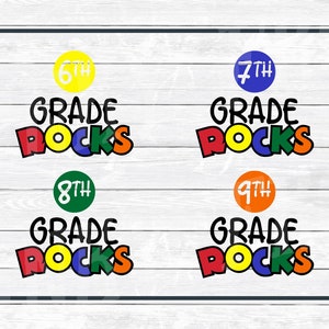 School Rocks Design Bundle, SVG Cut Files for Crafters - Etsy