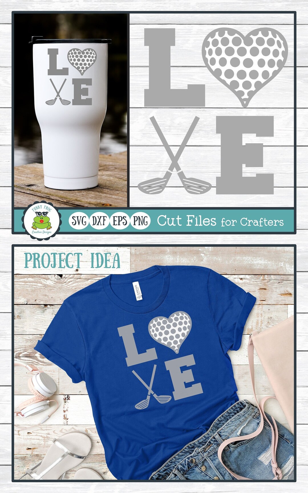 Golf Love SVG Cut File for Crafters - Etsy