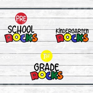 School Rocks Design Bundle, SVG Cut Files for Crafters - Etsy