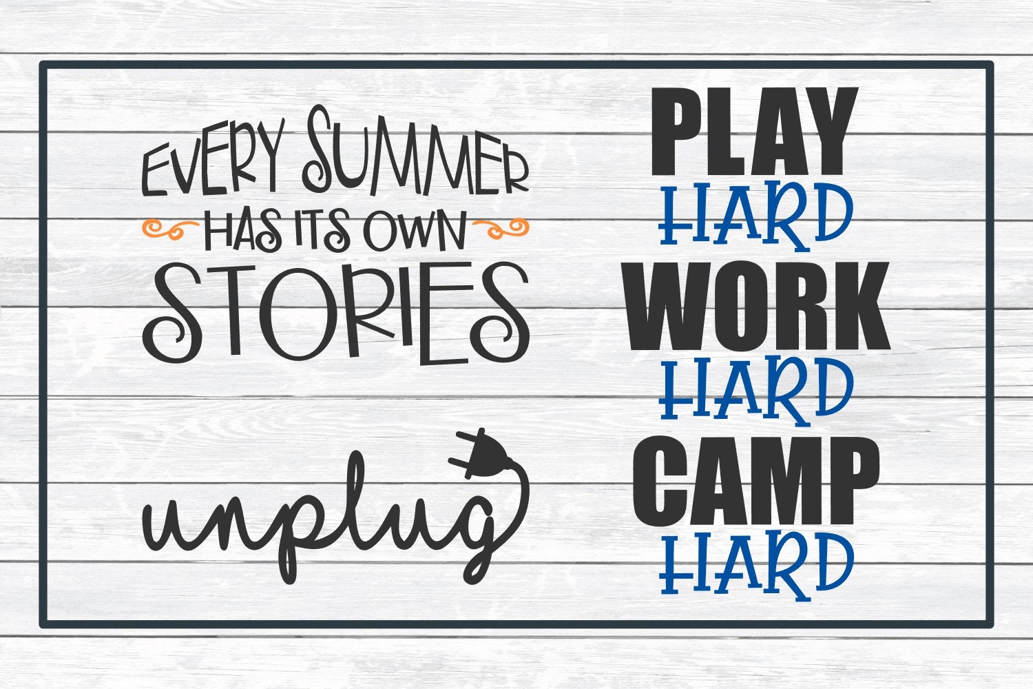 Summer Fun Design Bundle SVG Cut Files for Crafters | Etsy