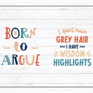 Snarky Sayings Design Bundle, Sassy SVG Cut Files for Crafters - Etsy