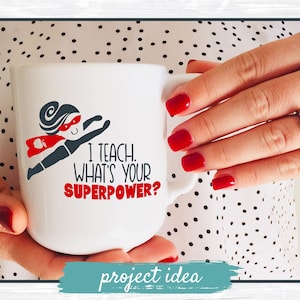 I Teach What's Your Superpower - Teacher SVG Cut File - Etsy
