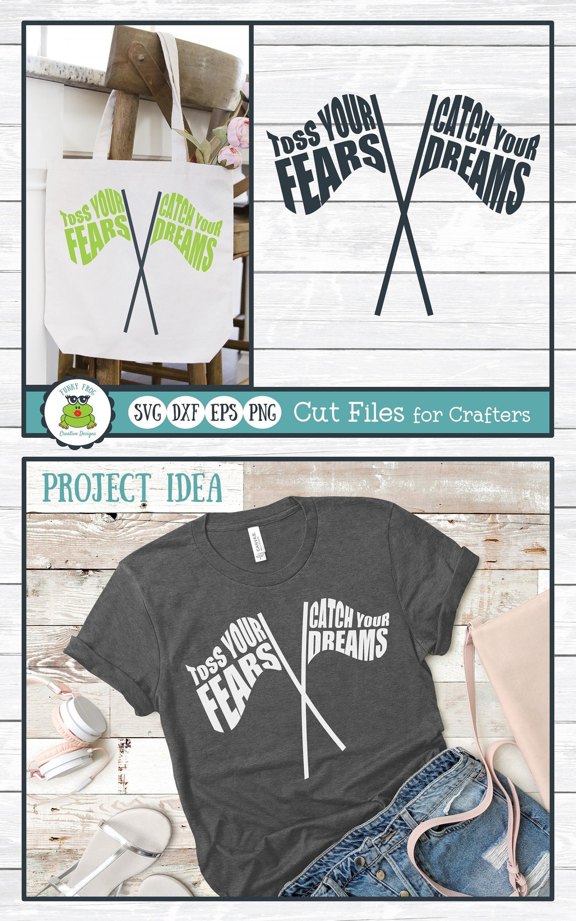 Toss Your Fears Catch Your Dreams Color Guard SVG Cut File - Etsy