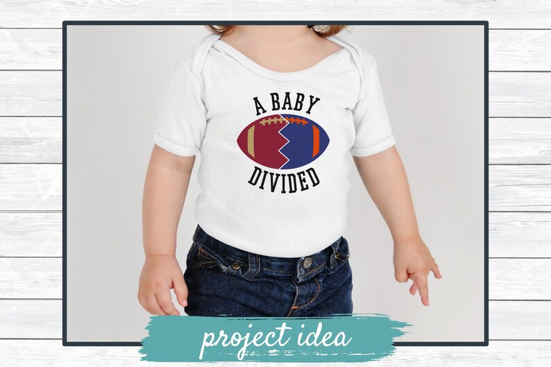 A Baby Divided Football SVG Cut File for Crafters - Etsy