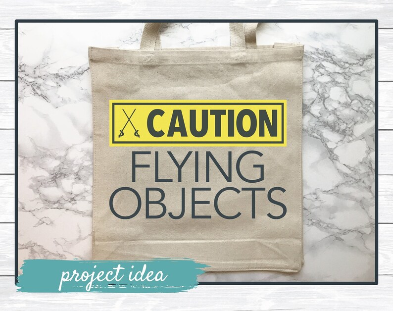 Caution Flying Objects Color Guard SVG Cut File for Crafters | Etsy