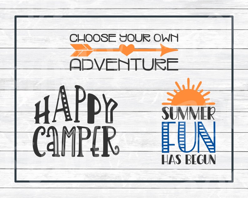 Summer Fun Design Bundle SVG Cut Files for Crafters | Etsy