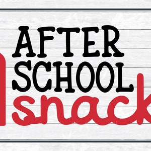 After School Snack, Teacher SVG Cut File for Crafters - Etsy