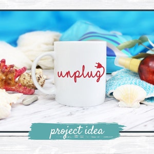Unplug, SVG Cut File for Crafters - Etsy